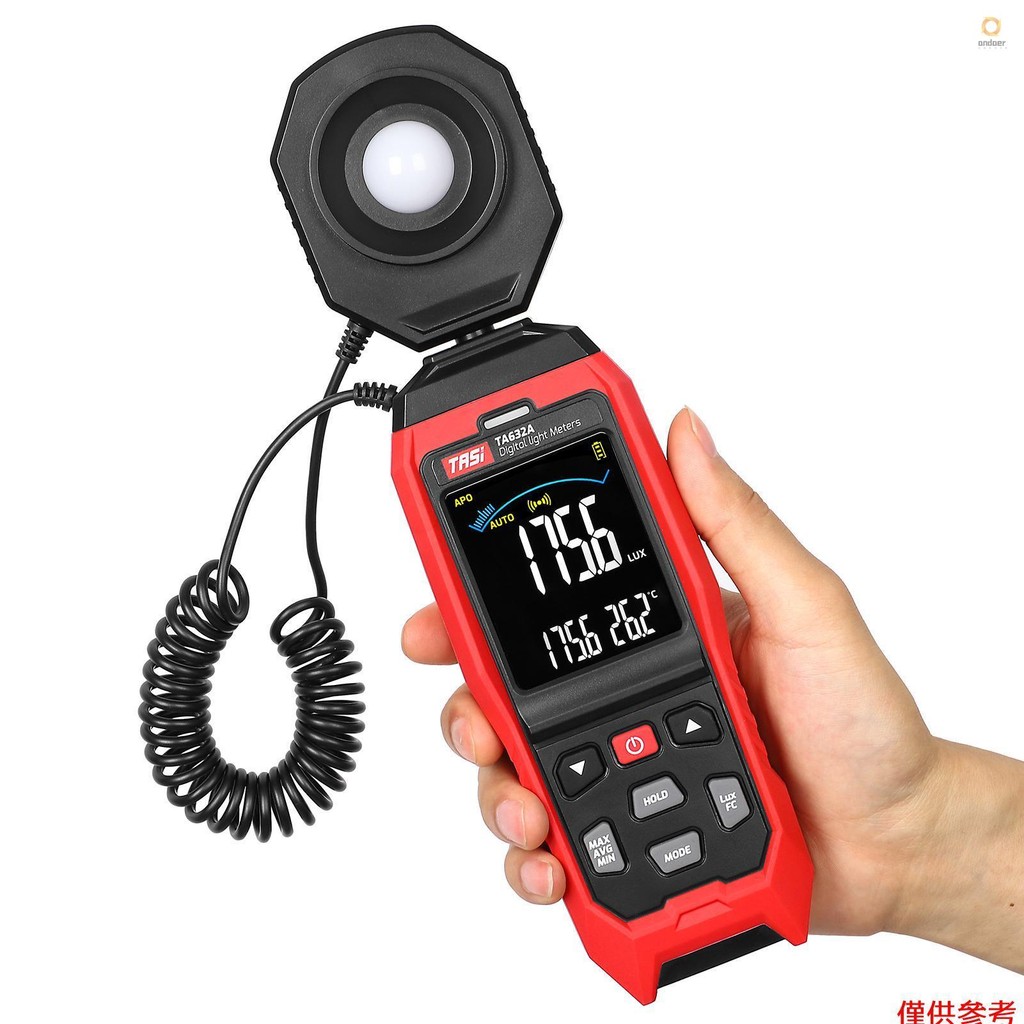 TASI TA632A LCD Digital Light Meter Mini Digital Lux Meter Handheld ...