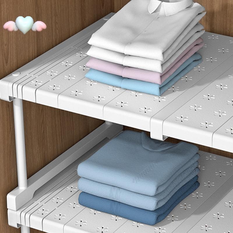 Save Space,Telescopic Storage Rack, Wardrobe Laundry Storage, No ...