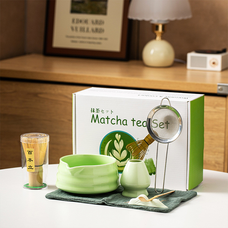 Matcha 8-Piece Set Matcha Bowl Tea Shaker Stand Matcha Brush Holder ...