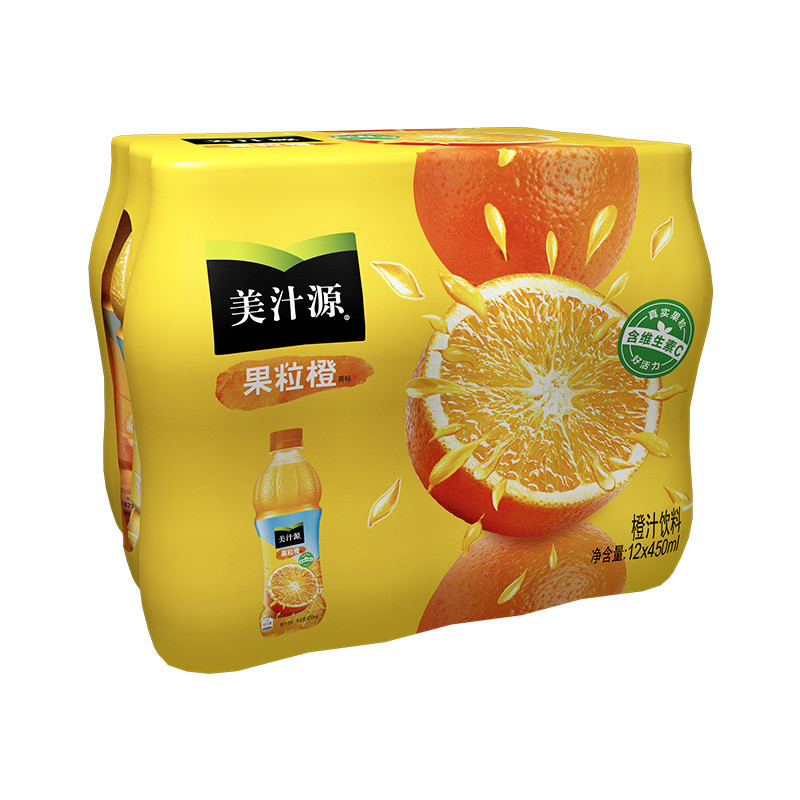 Coca-cola Juice Source Fruit Granules Orange 450ml * 12 Bottles Orange ...