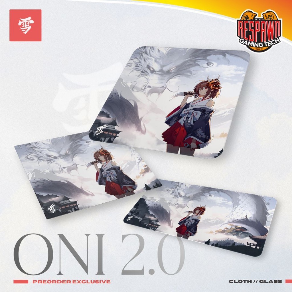 Yuki Aim Oni 2.0 Collection Glass/ Cloth Gaming Mousepad | Shopee Malaysia
