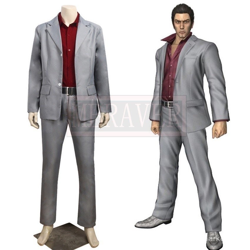 Yakuza Kiryu Kazuma Cosplay Costume Tailor made Any Size LTDV | Shopee ...