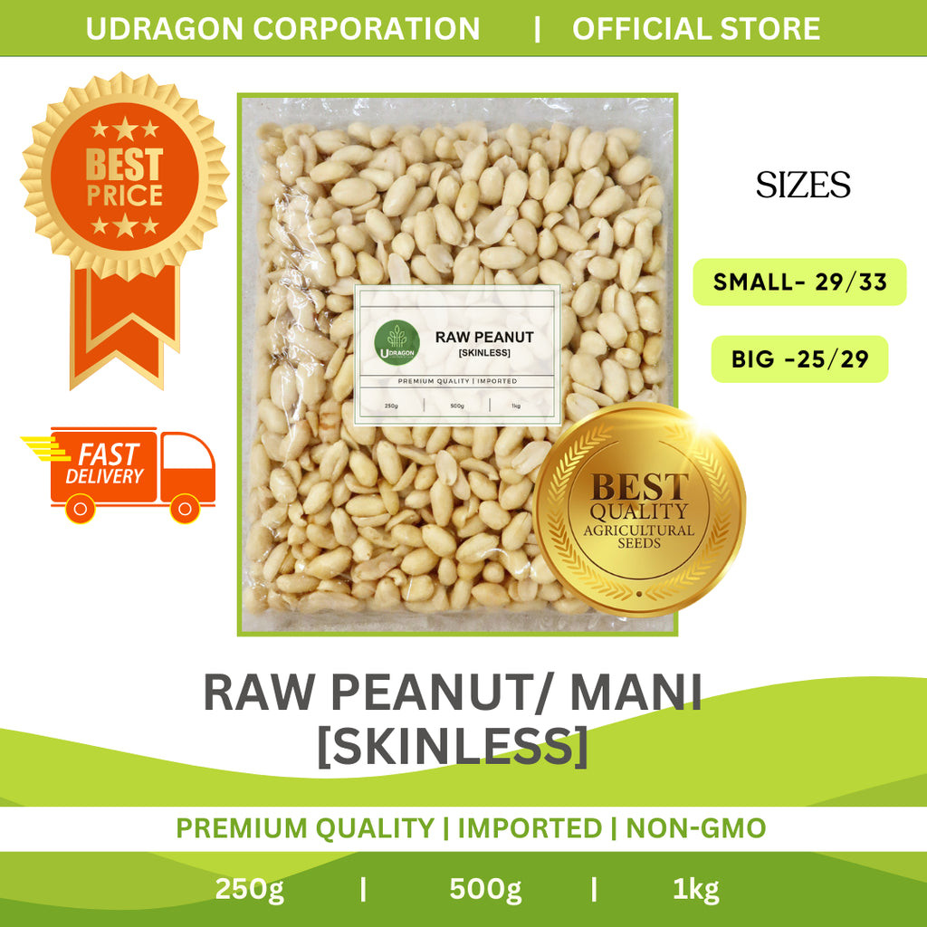 Premium Quality Raw Peanuts [skinless]/ Raw Mani - 250g, 500g, 1kg ...