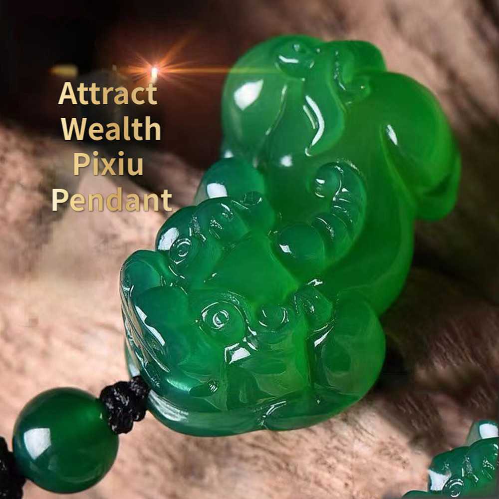 (Free Rope) Blessed Pixiu Pendant Attract Wealth Necklace For Men ...