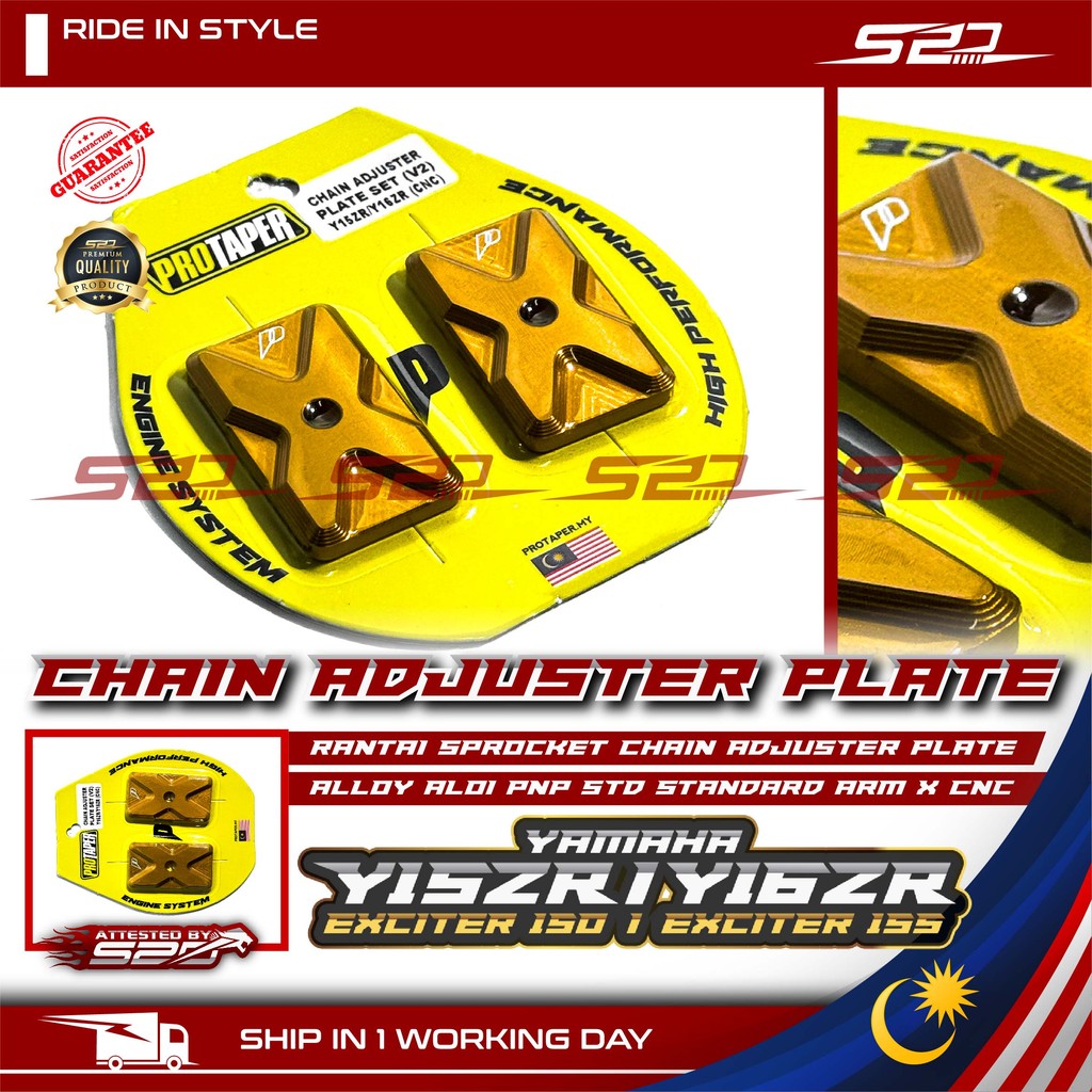 Chain Adjuster Plate PROTAPER Y15 Y16 Y15ZR Y16ZR Alloy Aloi PNP STD ...