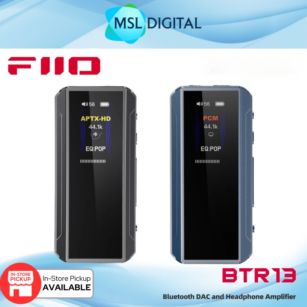 FiiO BTR13 Portable DAC & Amplifier 3.5mm+4.4mm Dual Out Balanced ...