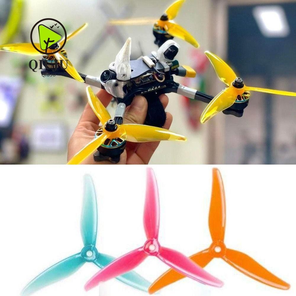 QIUJUU 2 pairs Tri-Blade Propeller Props, Gemfan 51466 V2 Wing Fans ...