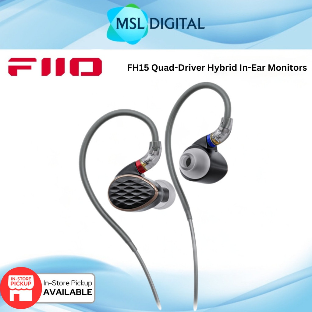 FiiO FH15 Hybrid Driver In-Ear Monitors 1DD + 3 BA Hybrid Earphones IEM | Shopee Malaysia