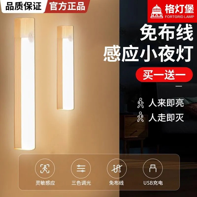 Led Intelligent Human Body Induction Light with Wireless Charging ...