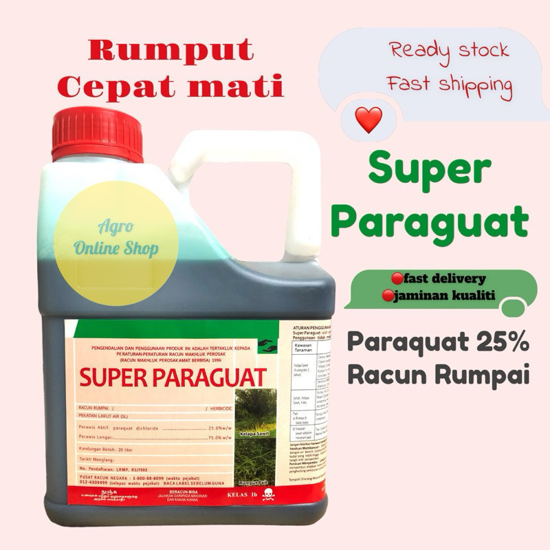 Racun sentuh 25% (4L)Rumput Lalang Rumpai Sambau/KOPI O/CEPAT MATI|New ...