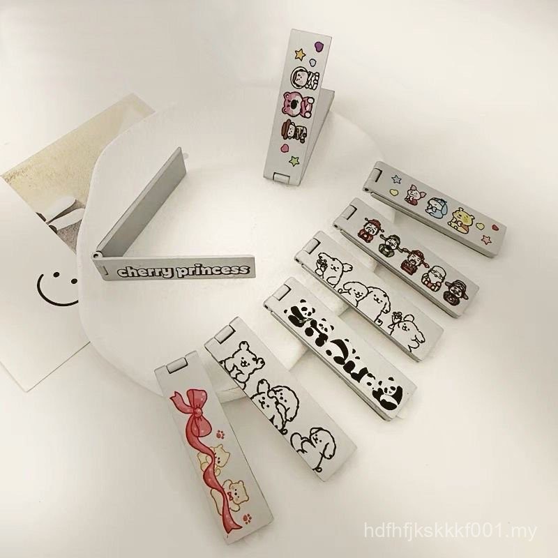 Braket telefon bimbit lipat wajah senyum kreatif menampal sokongan ...