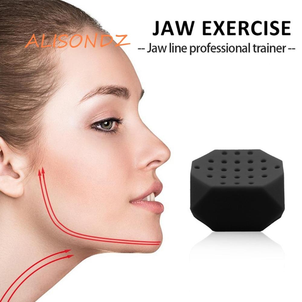 ALISONDZ Jaw Exerciser 50/60Lbs Training Double Chin Bite Muscle Food ...