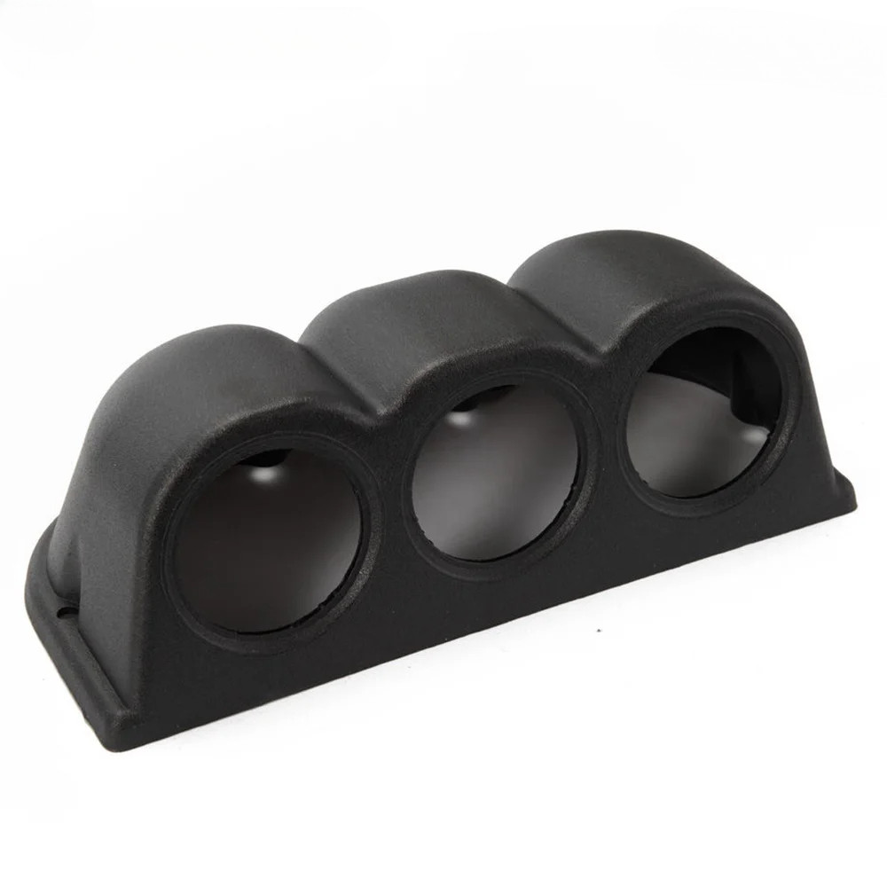 Universal Car Black 2"52mm 3 Triple Hole Dash Gauge Pod Mount Holder ...