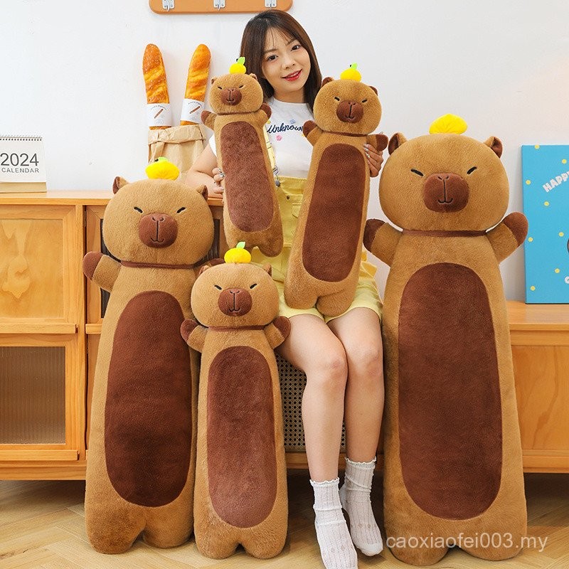 Kapibara Cute Capybara Bed Long Pillow Sleeping Pillow Back Girl Side ...