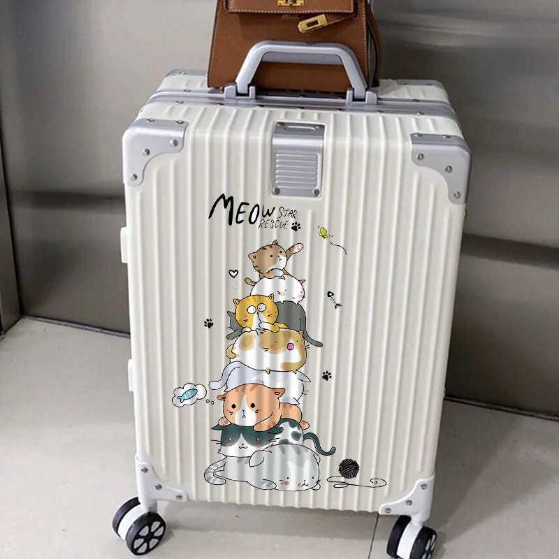 Cartoon Cute Cute Cute Kitten Animal Layered Cat Luggage Sticker ...