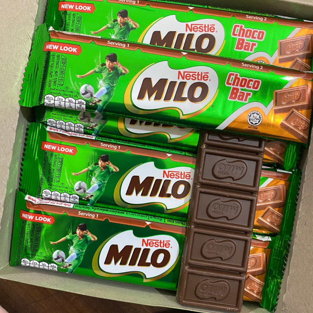 Nestle Milo Choco Bar 6g x 24pcs / 30g x 24pcs (Energy Bar) | Shopee ...