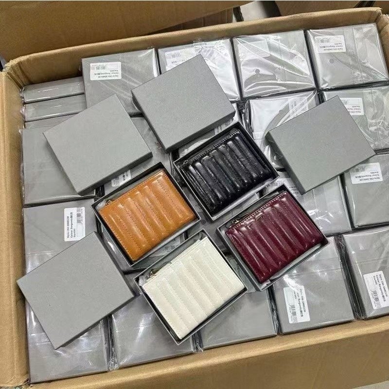 CNK new women's vertical folding wallet simple purse design with box ...