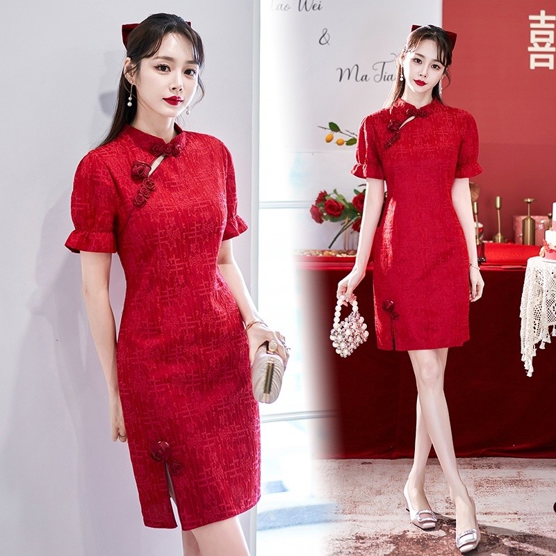 Plus size Chinese traditional New Young clothes improved cheongsam ...