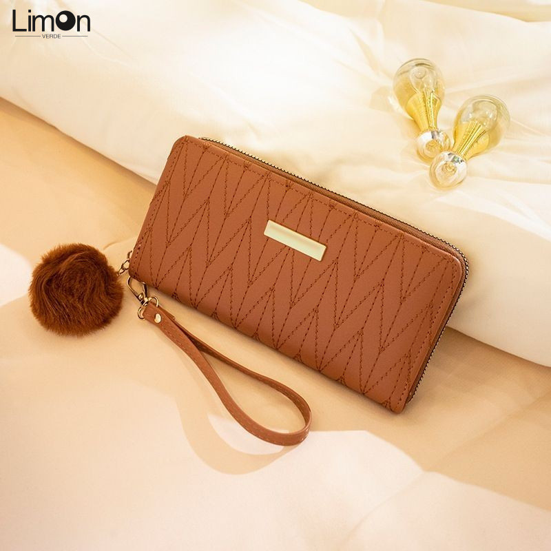 Dompet duit syiling 2024 lapang rhombus bersulam klac aksesori ...
