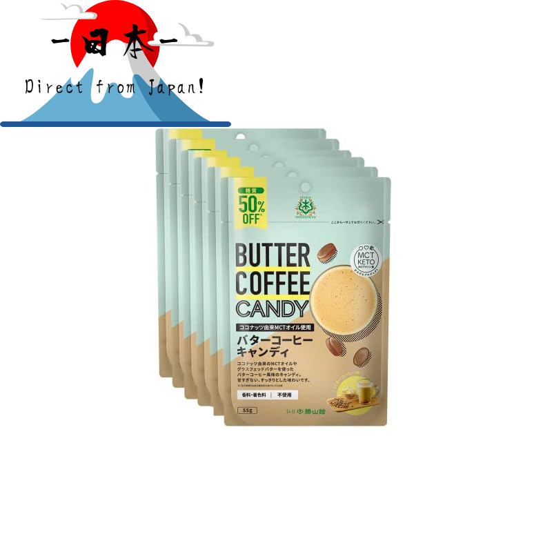[Direct from Japan] Butter Coffee Candy (Set of 6) - 50% Reduced Sugar ...