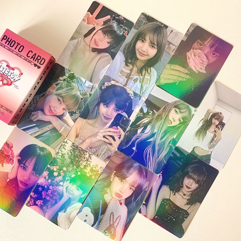 Blackpink laser Photocard LISA Kim Ji-Soo Park Chae-Young Kim Ji-Ni HD Exquisite Creative LOMO ...