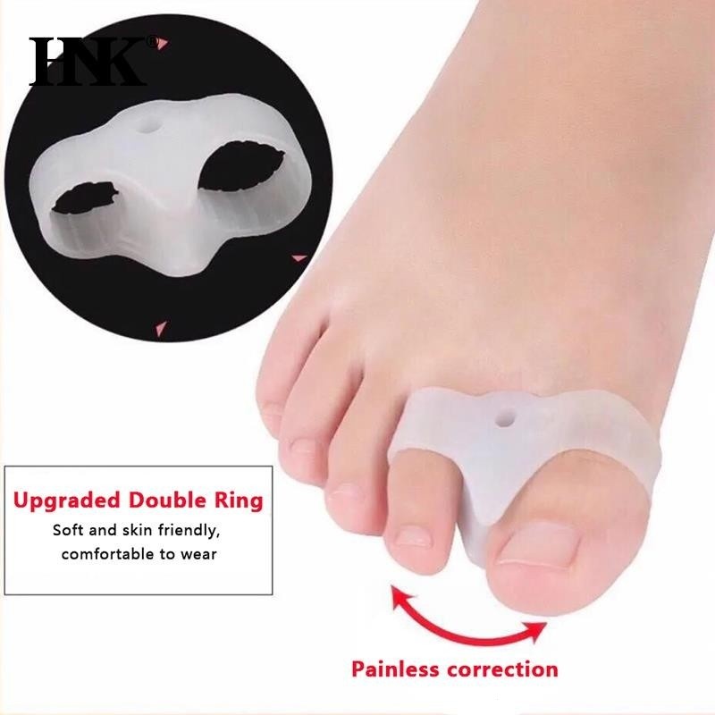1 Pair Silicone Gel Thumb Corrector Hallux Toe Hallux Valgus Protector ...