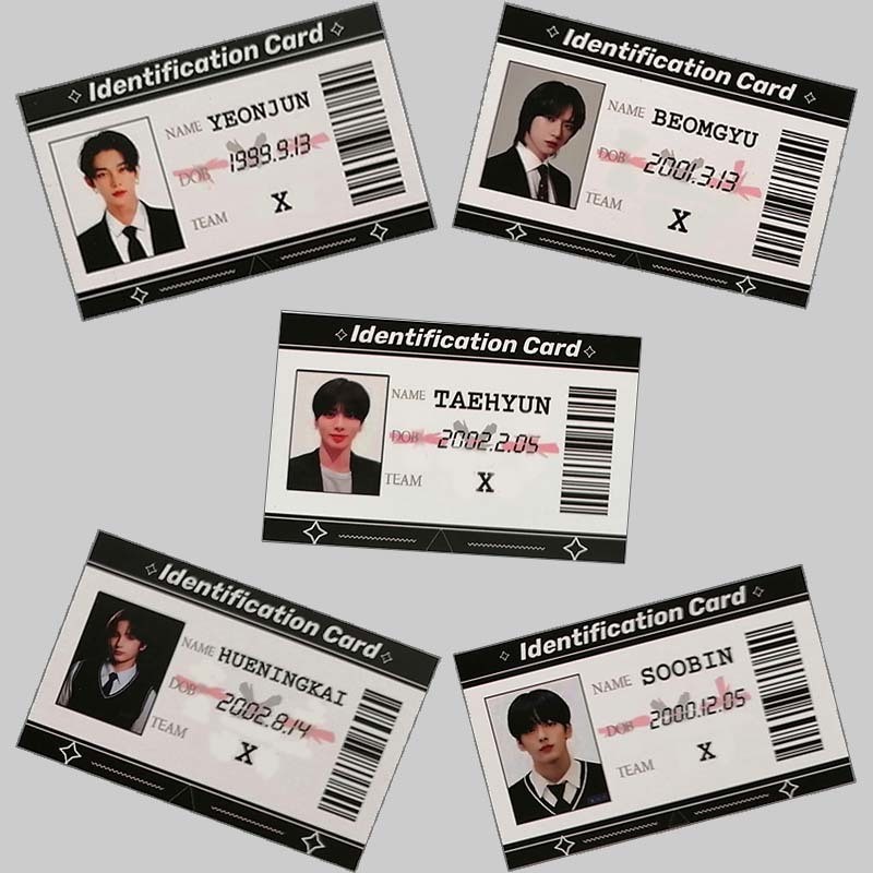 TXT Photocard Fan Card Postcard Write Photocard Choi Soo Bin Choi ...