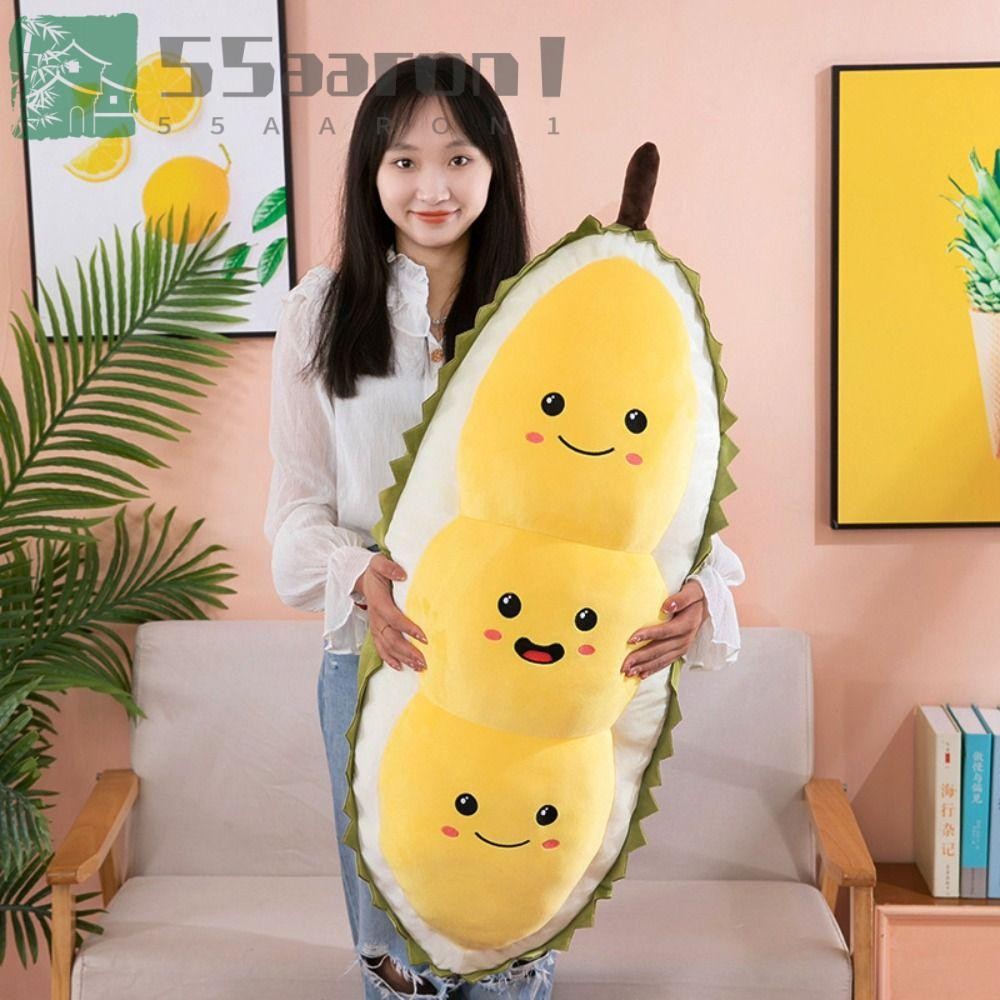 AARON1 Fruit Durian Plush Pillow, Collection Soft Durian Hugging Pillow ...