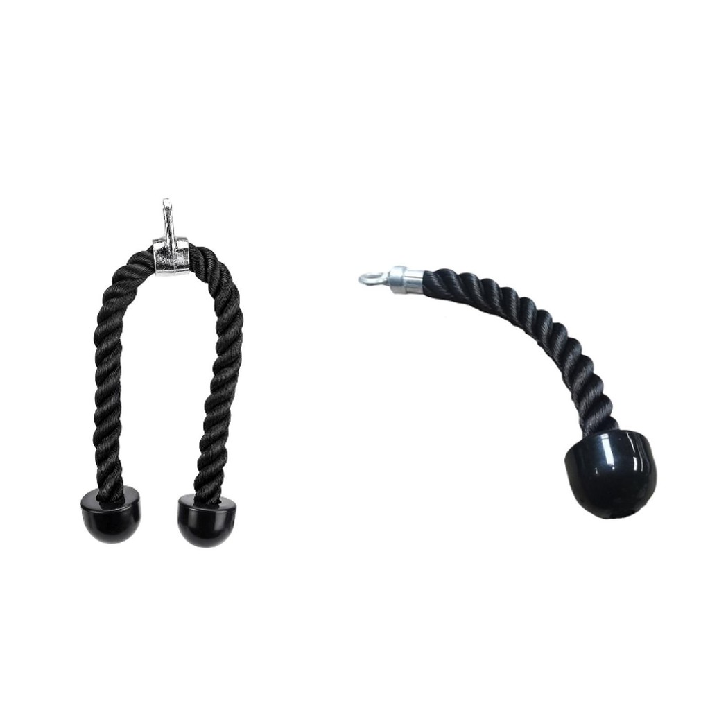 [jgvaqor] Tricep Rope Cable Attachment Portable Fitness Pull Rope Pull ...