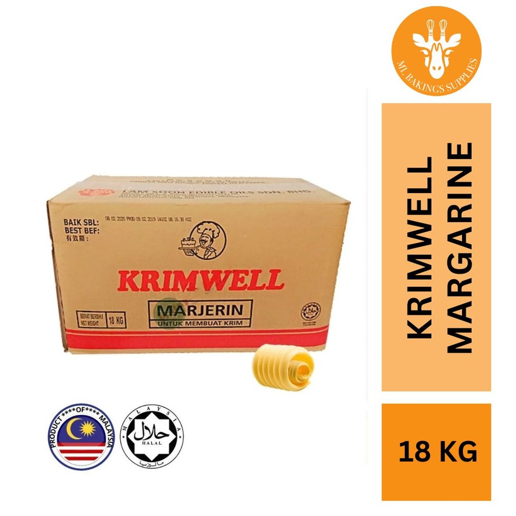 [READY STOCK] KRIMWELL MARGARINE 18KG / MARJERIN / CARTON / HALAL ...