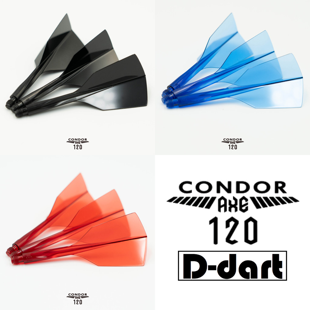 CONDOR AXE 120 Darts Flight - NARROW Condor Axe 120 Integrated Dart Flight (SAYAP ARROW ...
