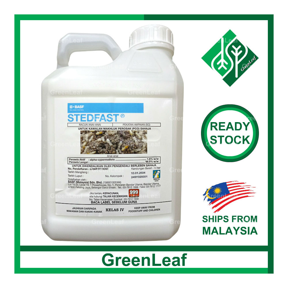 (NEW) Stedfast 5L BASF Racun Serangga Alpha-Cypermethrin 1.5% ...