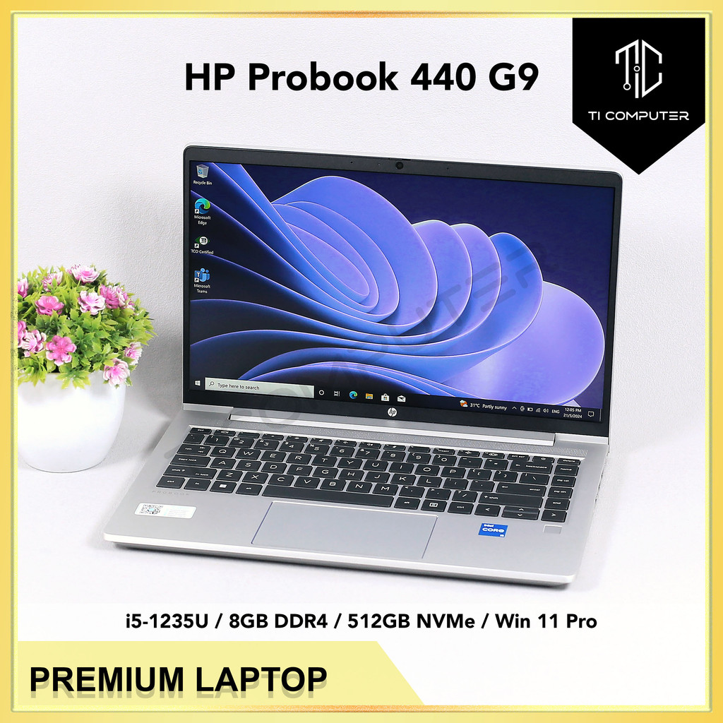 HP Probook 440 G9 Intel Core i5-1235U 8GB DDR4 RAM 512GB NVMe SSD Win ...