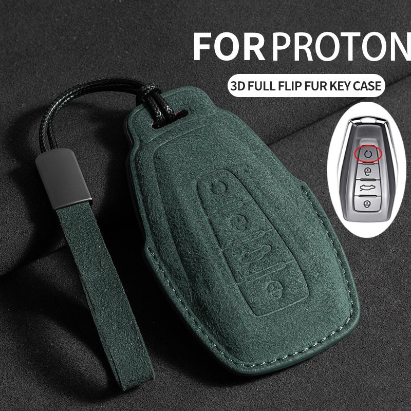 For Proton X50 X70 S70 X90 Car Key Case Key Cover 3D Suede Leather ...
