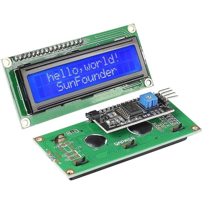 Lcd 16x2 I2C 1602 Blue Blue LCD With I2C IIC Module Arduino | Shopee ...