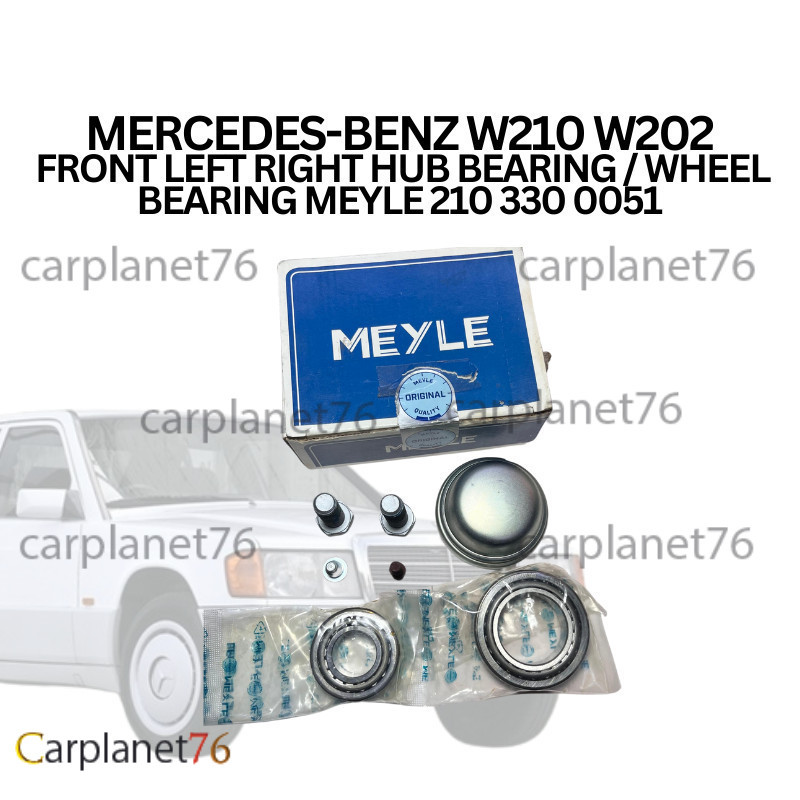 MERCEDES-BENZ W210 W202 FRONT LEFT RIGHT HUB BEARING / WHEEL BEARING ...