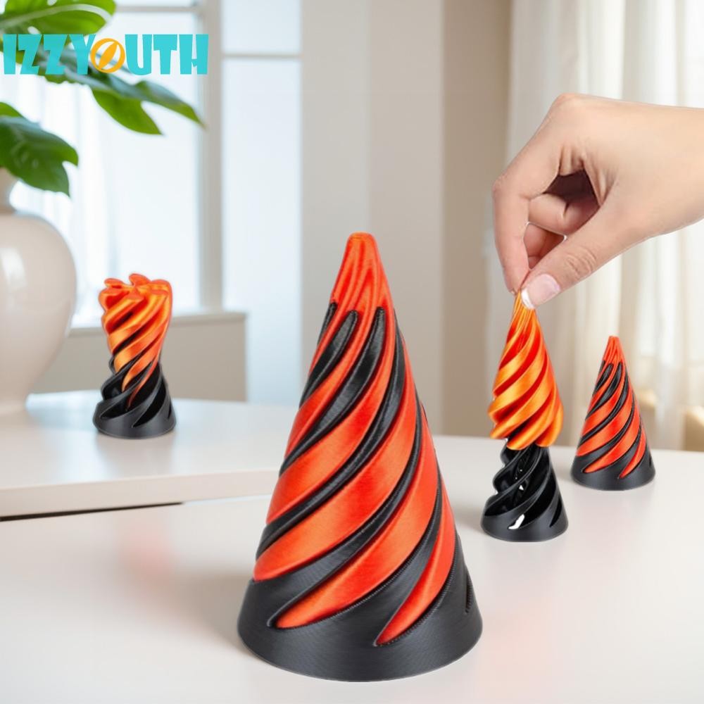 Impossible Pyramid Passthrough Sculpture Helix Screw Fidget Toy Spiral ...