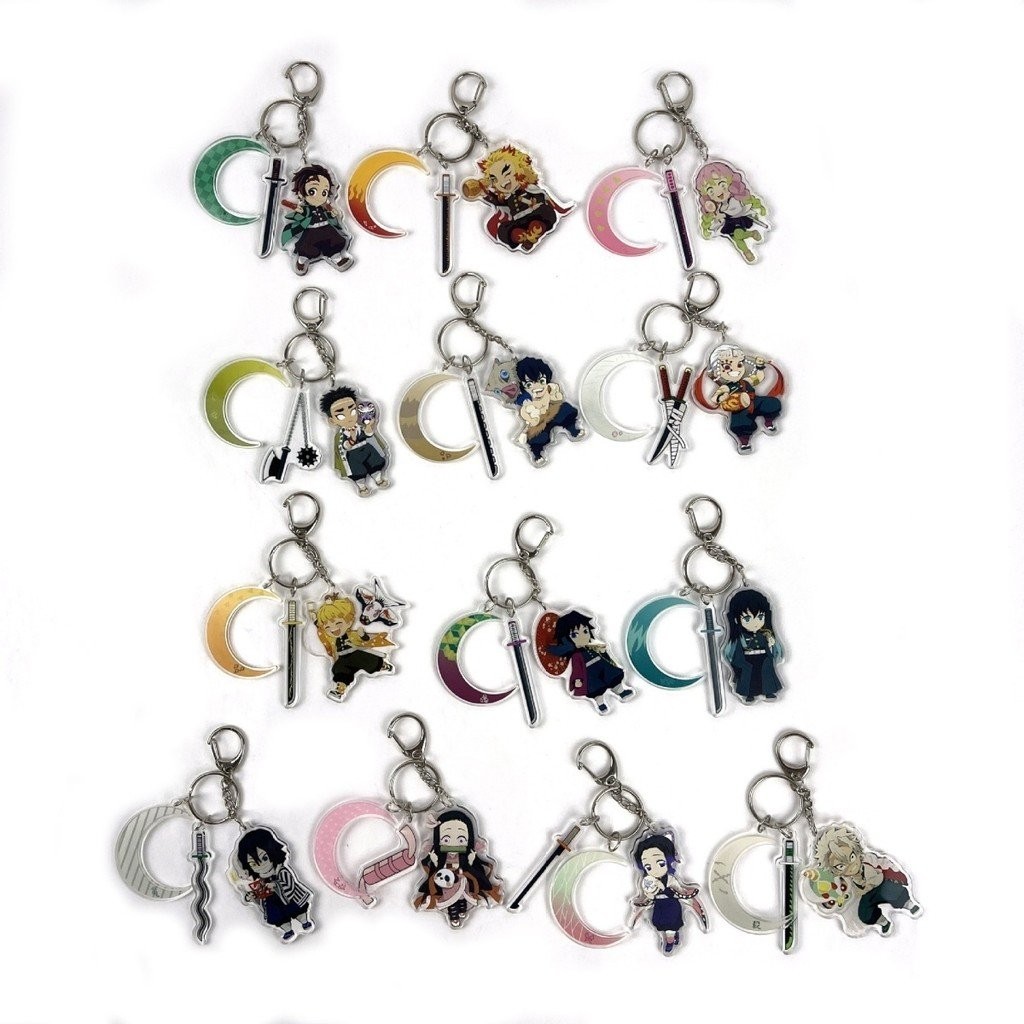 Anime Demon Slayer Keychain Tanjirou Kamado Nezuko Tomioka Giyuu ...