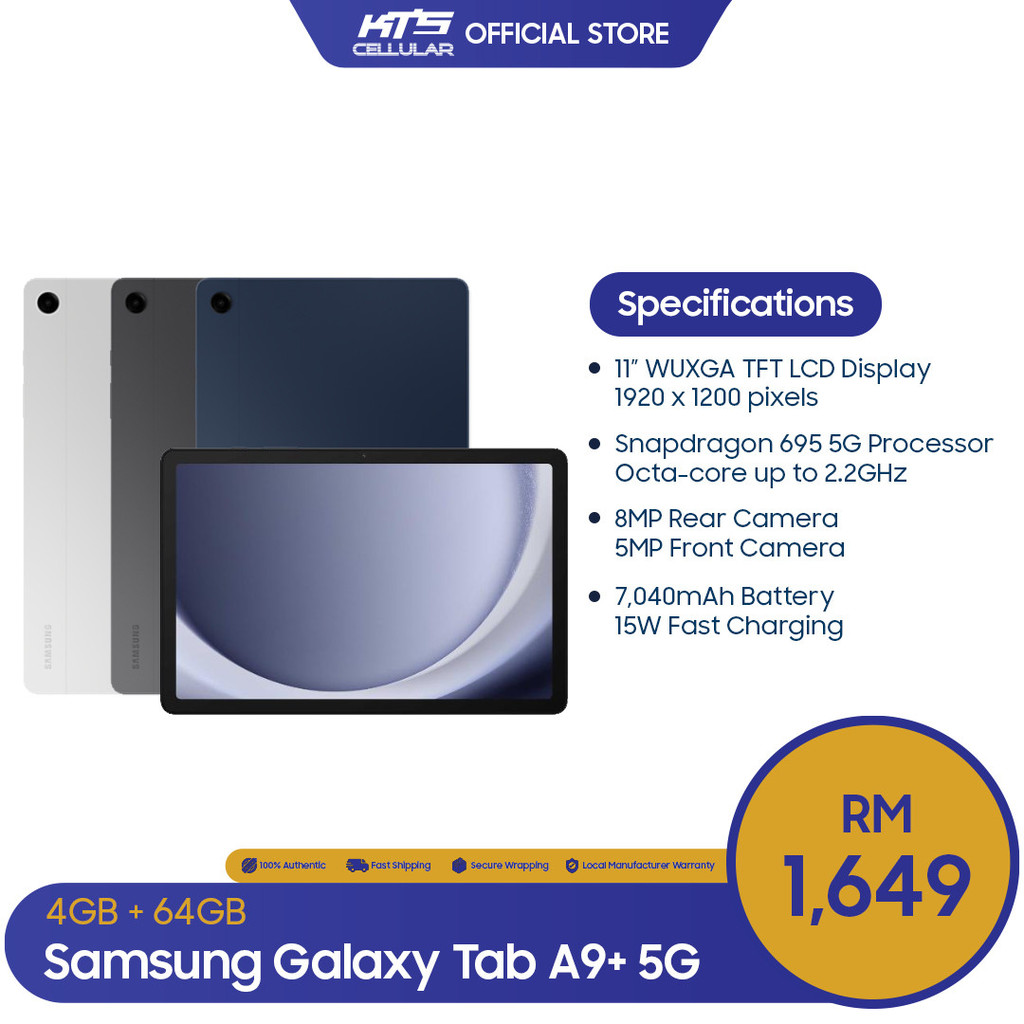 Samsung Galaxy Tab A9+ (WiFi-X210N) (5G-X216B) Tablet - Original 1 Year ...