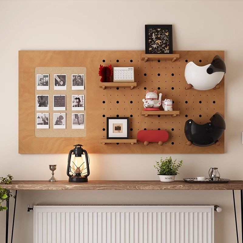 Perforated Display Board Wall Display Rack Peg Board Wall Mounted Hole ...
