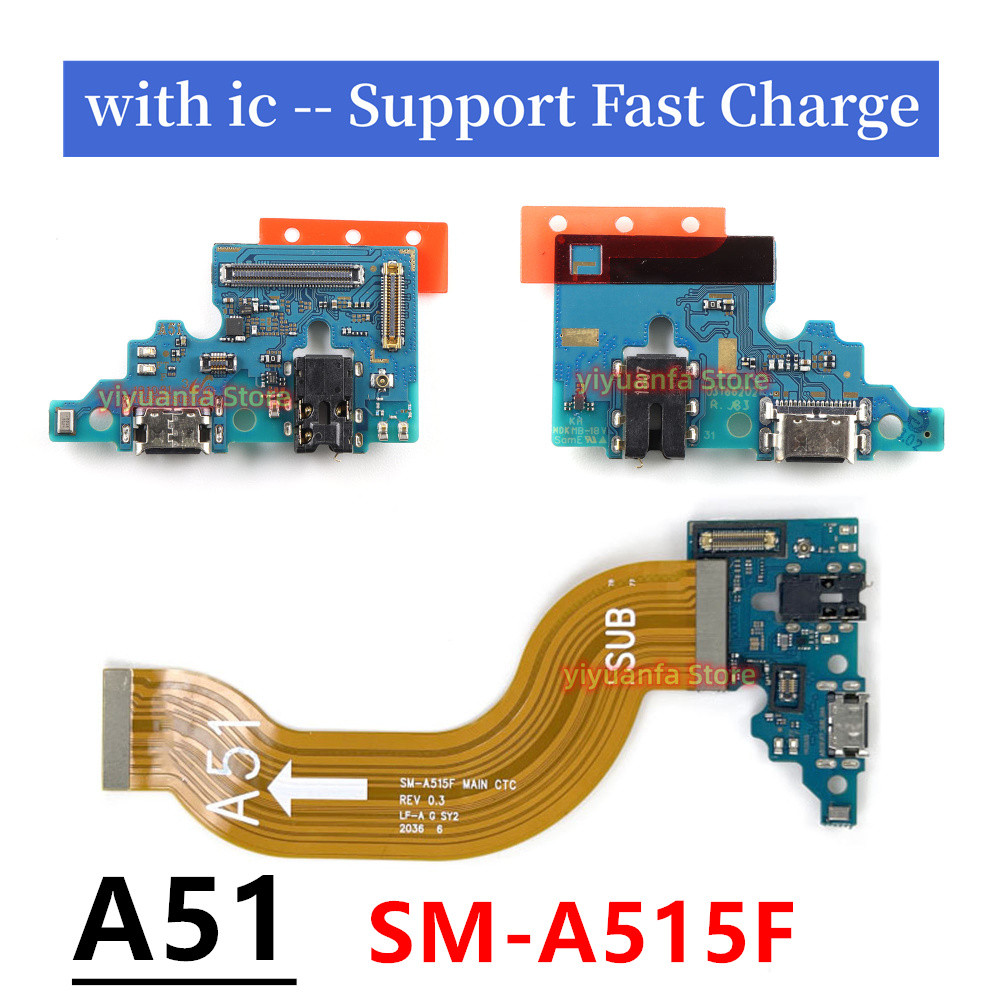 For Samsung Galaxy A51 A515 SM-A515F USB Charging Dock Port Board ...