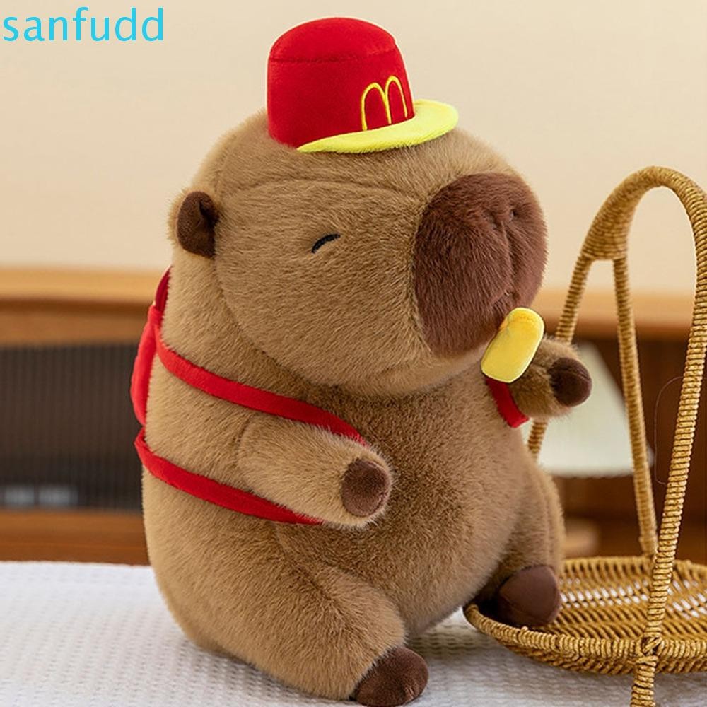 SANFUDD Capybara Plush Toy, Cartoon Simulation Capybara Plush Doll ...