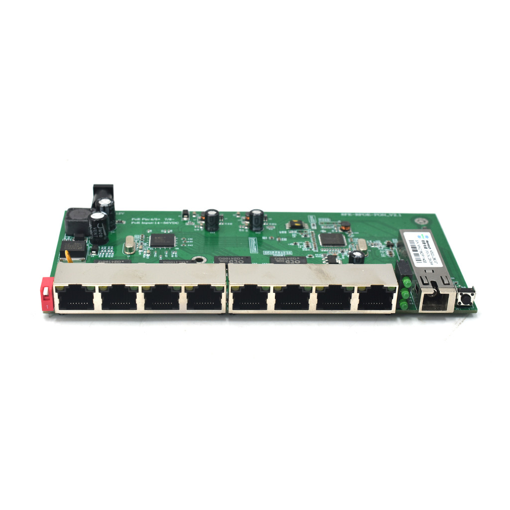 Wanglink-FTTH POE ONU PCB Board with Factory Price, 8Port, 10 Mbps ...