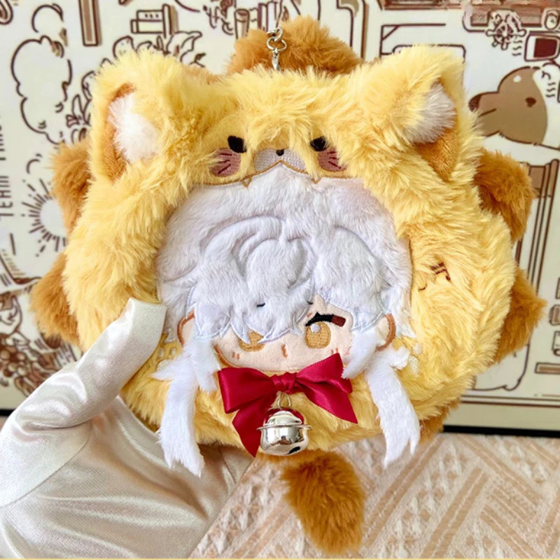 Furry Honkai: Star Rail Jing Yuan Cosplay Coin Purse Kawaii Cat Ear ...