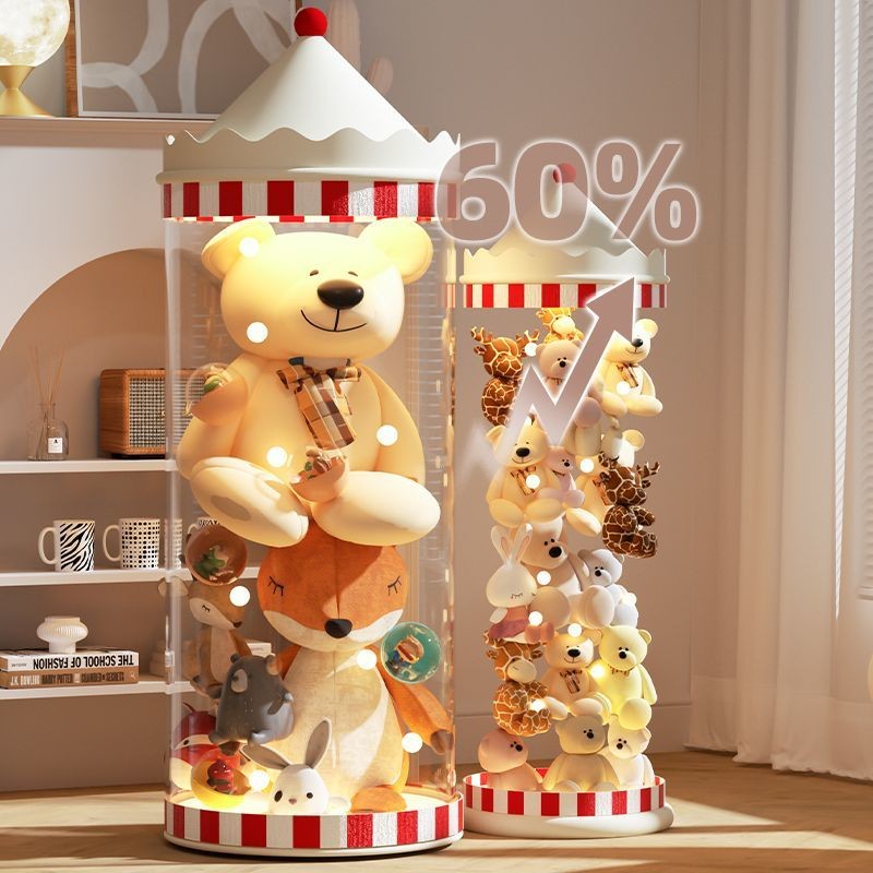 Extra Large Diameter Doll Bucket Transparent Extra Thick Plush Toy ...