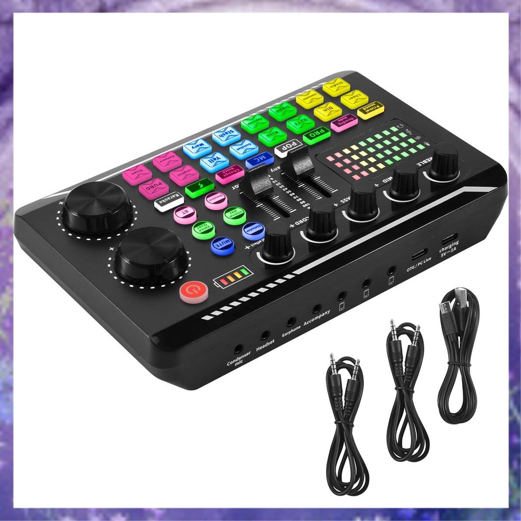 (Y W Z H)Live External Sound Card, Bluetooth 5.0 Voice Changer, 16 ...