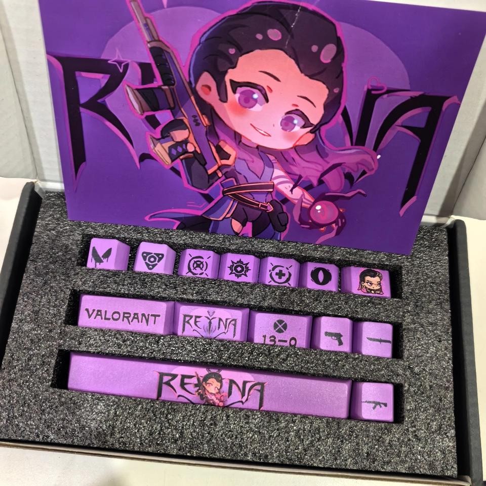 Reyna Keycap Cherry/OEM Profile 11/14 Keys Five-sided Sublimation Cute ...