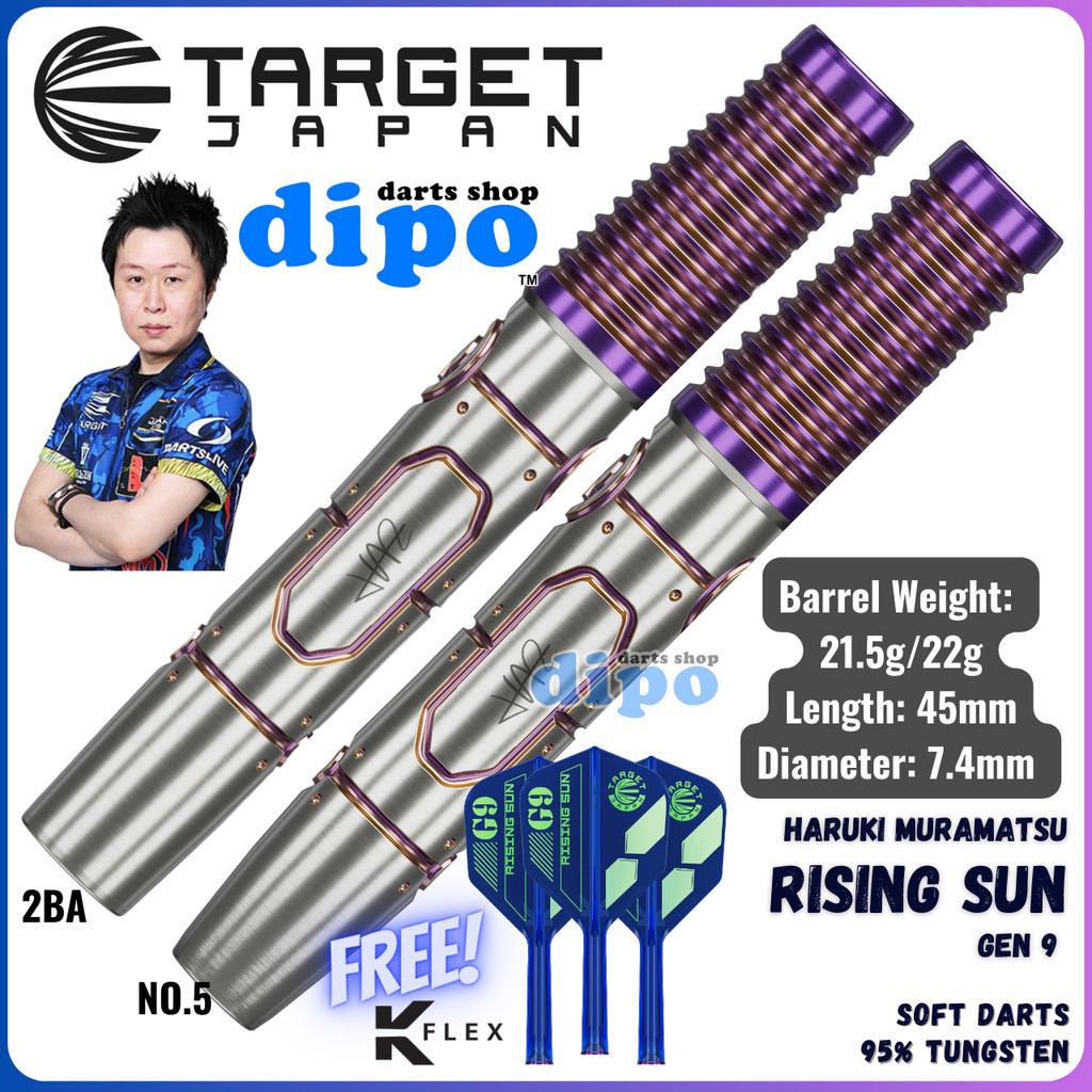 TARGET RISING SUN Gen 9 (Haruki Muramatsu model) - Target Soft Darts ...