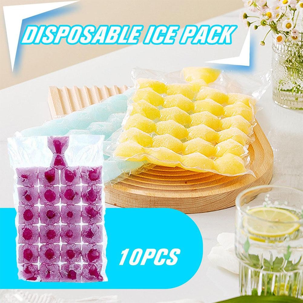 Household Disposable Ice Bag Self-sealing Ice Grid Edible Bag Mold Cube ...