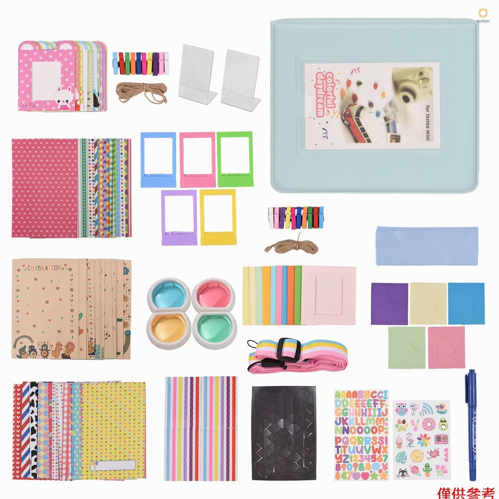15-in-1 Instant Camera Accessories Bundle Kit 1×Photo Album + 1×Pen + 1 ...